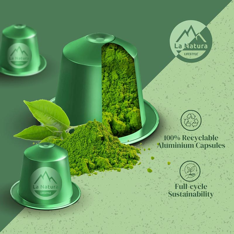 Capsules de thé vert Matcha compatible Nespresso®* – La Natura ...